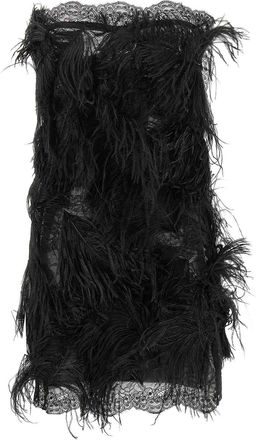 The Attico Knielanges Kleid - Schwarz