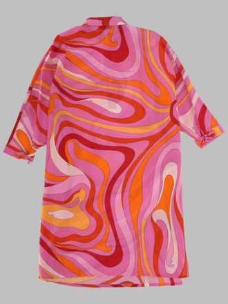 Emilio Pucci Cotton-Silk Dress - Orange