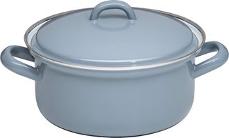 Riess 0129-065, Kasserolle mit Deckel 18, CLASSIC - PURE GREY, Durchmesser 18 cm, Inhalt 1,5 Liter, Höhe 13,3 cm, helles Grau, 1,121kg, 25,2 x 19,8 x 13,3cm