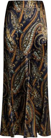 Etro Asymmetrischer Faltenrock - - Skirts - Damen - Blau - XS