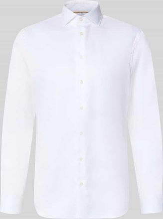 Jake*s Slim Fit Businesshemd aus reiner Baumwolle