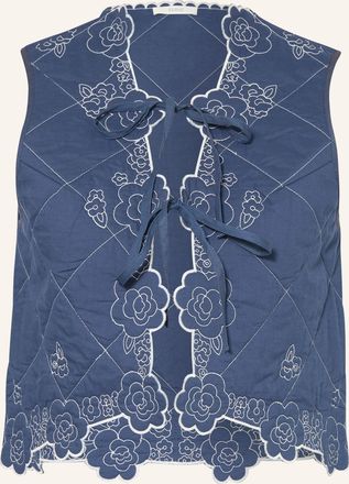 Yerse Yerse Weste Cecilie blau