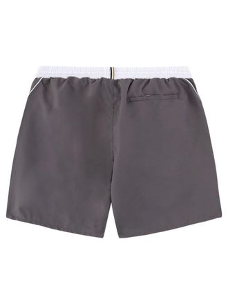 HUGO BOSS Recycled Polyester Swim Shorts - Gray