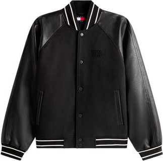 Tommy Hilfiger Blouson col teddy bi-mati&egrave;re avec de la laine