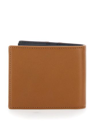Valentino Garavani Mens Bi-Fold Wallet Brown Leather