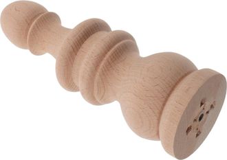 Aboofan Unbehandelte Holzpfostenaufs&auml;tze 22 X 7cm aus Massivholz Dekorative Zierkn&ouml;pfe f&uuml;r Bettpfosten Treppengel&auml;nder und Selbstgemacht Holzarbeiten Nat&uuml;rlic