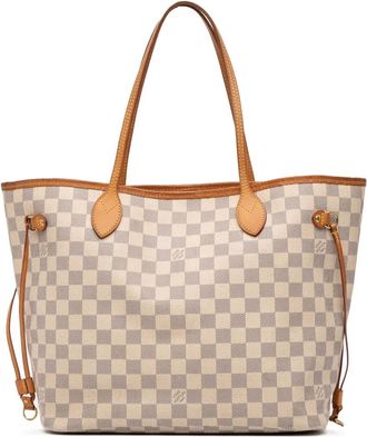 Louis Vuitton sac porté épaule Neverfull MM (2010) - Blanc