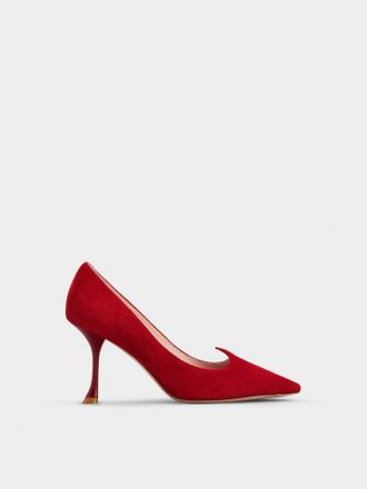 Roger Vivier Escarpins I Love en cuir velours, ROUGE, 36.5 - Shoes