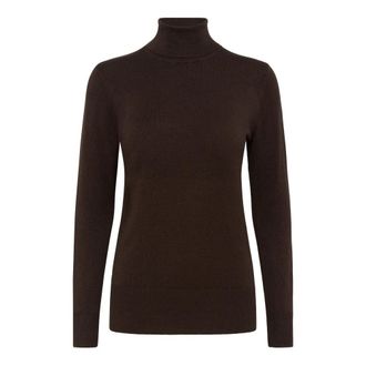 Kaffe Astrid Roll Neck - - Knitwear - Damen - Braun - 2XL