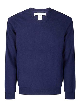 Comme Des Garçons Rundhalspullover - Dunkelblau