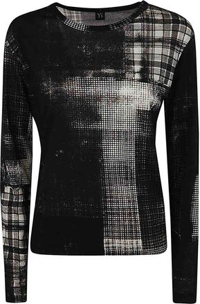Yohji Yamamoto Rundhalspullover - Wei&szlig;