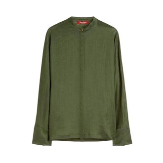 Max Mara Camicia in tela rami&egrave; - - Blouses & Shirts - Damen - Gr&uuml;n - S