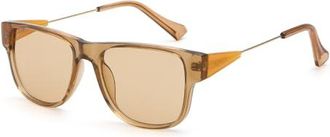 Generic Lunettes De Soleil Tendance &Agrave; Monture Large For Hommes, Femmes, Vacances En Plein Air, Photographie, Soir&eacute;es(Orange)