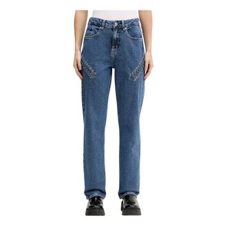 Karl Lagerfeld High Waist Gerades Jeans - - Jeans - Damen - Blau - W30 L32
