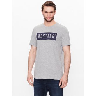 Mustang Jeans Mustang T-Shirt Alex 1013223 Grau Regular Fit