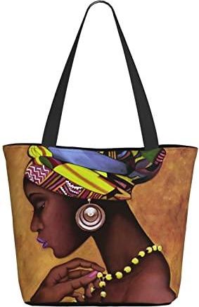 AOOEDM Sac &agrave; provisions pour femme africaine 33 x 28 x 17 cm. Le cadeau parfait pour la Saint-Valentin. Cest de la Saint-Valentin pour maman, fille, &eacute;pouse, 
