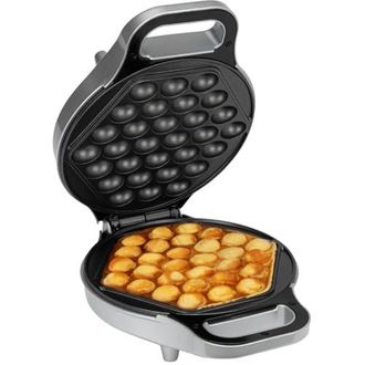 Clatronic Gaufrier pour gaufres à bulles tendance | Gaufrier à bulles avec fonction rotative à 180° pour des résultats de cuisson homogènes | Machine à gaufres 