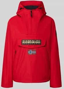 Napapijri Jacke mit Kapuze und kurzem Rei&szlig;verschluss