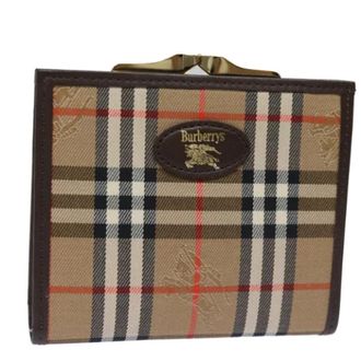 Burberry Pre-owned Canvas portemonnaies - - Pre-owned - Damen - Beige - ONE SIZE