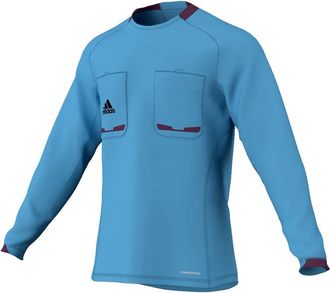 adidas Herren langärmliges Schiedsrichter Trikot Referee 12, Columbia Blue/Purple Beauty F10, S, X19661