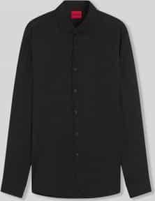 HUGO BOSS Slim Fit Businesshemd aus Viskose mit Jacquardstruktur Modell KENNO