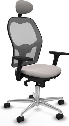 Piqueras y Crespo Chorquera B&uuml;rostuhl mit 3D-Armlehnen, h&ouml;henverstellbarer Lendenwirbelst&uuml;tze und festem Kopfteil, ausgestattet mit 5 Positionen und injiziertem Schaums