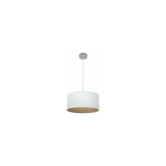 Fabrilamp Pendentif Tatiana 1xe27 Nickel/blanc-mad.clear Regx40x40 Cm - Fabrilamp