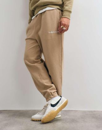 Polo Ralph Lauren pantalon de jogging &eacute;pais coupe d&eacute;contract&eacute;e beige-Neutre