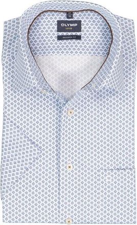 Olymp Herren Hemden blau Baumwolle