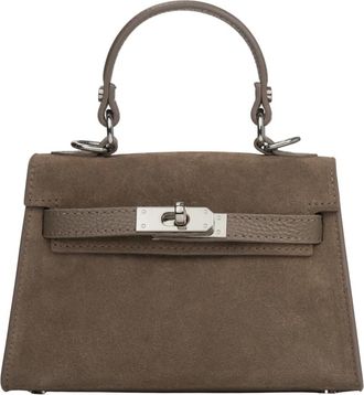Estro & Luminara Femme, Sacs, Beige, Taille: ONE Size Satchel Handbag