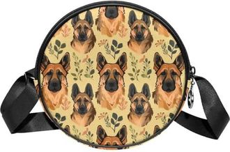 Generic Petit sac &agrave; bandouli&egrave;re Circle pour femme, petit sac &agrave; bandouli&egrave;re avec fermeture &eacute;clair, bretelles r&eacute;glables, sac &agrave; main rond d&eacute;contract&eacute; pour femmes