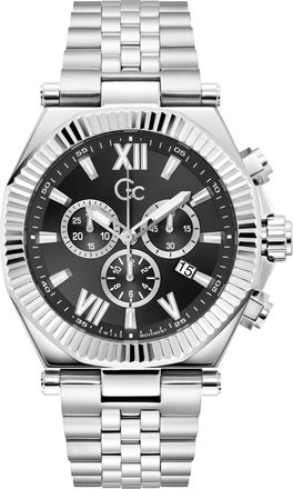 Gc Uhren - Quarz-Chronographenuhr Gc Atlas - Gr. unisize - in Silber - f&uuml;r Damen