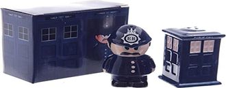 Puckator Other Salz- und Pfefferstreuer, Keramik, Polizist und Polizei, gemischt, 8 cm, Höhe 8,5 cm