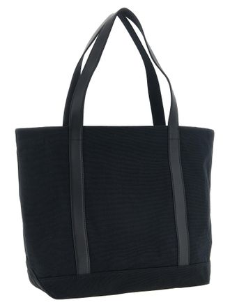 Maison Kitsun&eacute; Canvas Tote Bag - Black