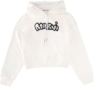 Marni Logo Cotton Sweatshirt - White