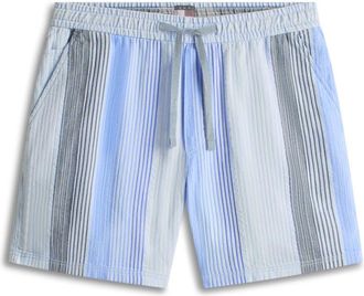 Tommy Hilfiger Leichte Seersucker-Baumwollshorts mit Streifenmuster in