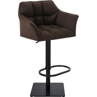 Clp Barhocker Damaso Stoffbezug braun schwarz