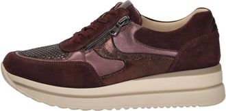 Waldl&auml;ufer Femme, Chaussures, Rouge, Taille: 38 1/2 EU K-Luana Baskets Basses &agrave; Lacets