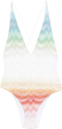 Missoni Cross-back Chevron Swimsuit