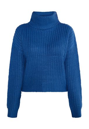 Mymo Strickpullover Damen Marine