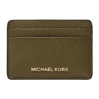 Michael Kors Kartenetui aus genarbtem Leder - - Accessories - Damen - Gr&uuml;n - ONE SIZE