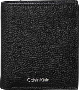 Calvin Klein Foil Emboss Slim Trifold W/Card Lv04D1063G, Portefeuilles Homme, Black (Black), Taille Unique