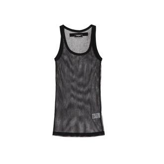 Dsquared2 Cotton Tank Top - - Tops - Damen - Schwarzk - XS