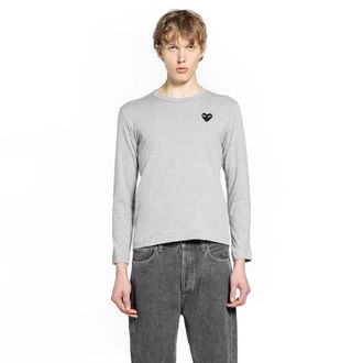 Comme Des Gar&ccedil;ons Heart Cotton Long Sleeve T-Shirt
