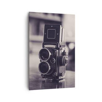 Arttor Wandbilder Dekoration Wohnzimmer Retro Kamera Jahrgang Bilder auf Leinwand 80x120cm Leinwandbild mit Rahmen Schlafzimmer K&uuml;che Deko Wand Kunstdruck Ar