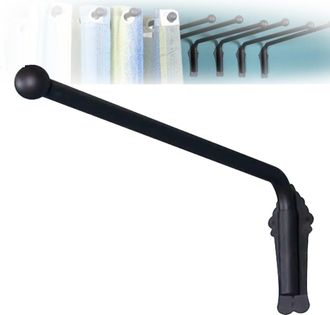 Generic 180&deg; Schwenkbarer Schwenkarm Gardine,Vorhangstange mit Schwenkarm, Robuste Metall Fenstervorhang Stange f&uuml;r Gesch&auml;fte,K&uuml;che und Badezimmer Tragf&auml;higke