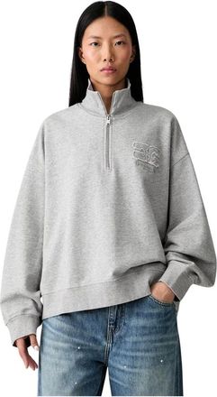 Ganni Damen, Sweatshirts & Hoodies, Grau, MGr&ouml;&szlig;e