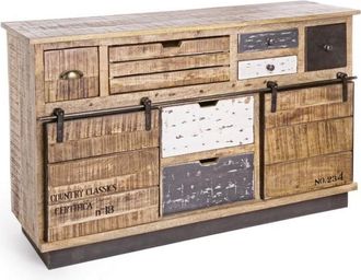 Hellin Credenza Legno Marrone Rustica Da Interno - Theodore