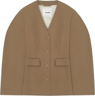 Nanushka Femme, Vestes, Brun, Taille: 36 FR Kaori Blazer