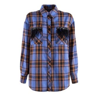 Nenette Camicia Check - Femme - Blouses et Chemises - Bleu - Taille: 38 FR
